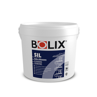 BOLIX SIL Elewacyjna farba silikonowa | Farba fasadowa biała | Bolix